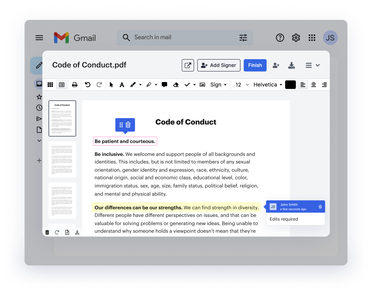 Manage documents with Google Security Assessment | DocHub