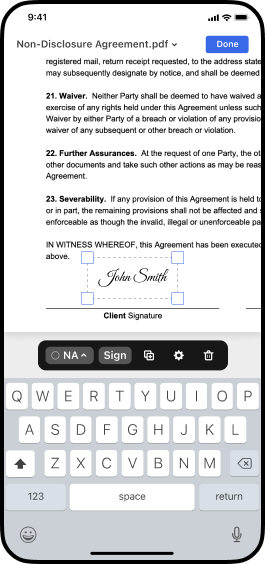 Create a New Template on mobile | DocHub