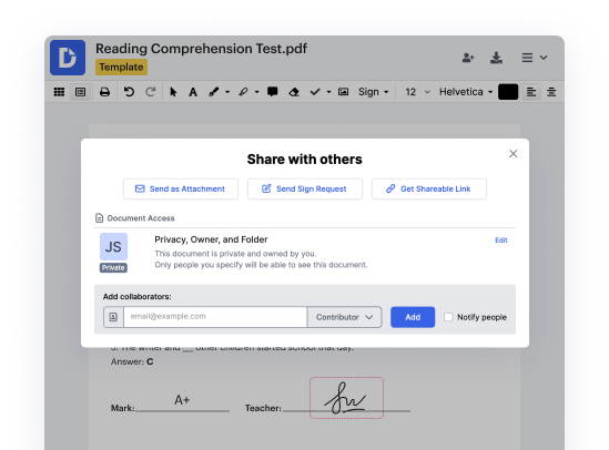 Edit PDFs with DocHub for Google Classroom