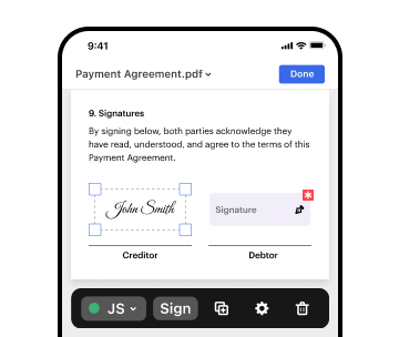 Share Forms via Email on mobile | DocHub
