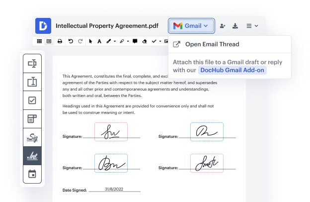 Edit PDFs with Chrome Extension by DocHub