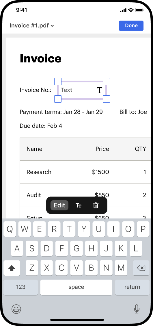Convert Word to PDF on mobile | DocHub
