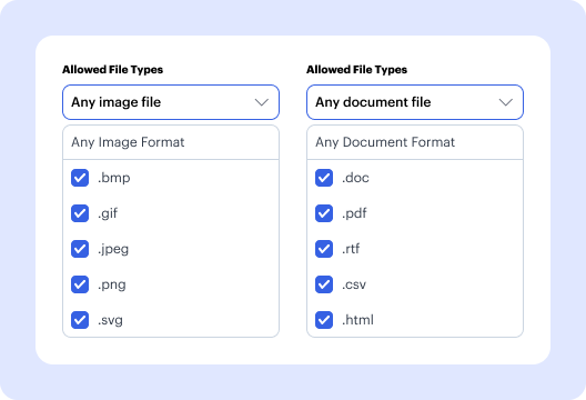 Create an online form with file upload capability online | DocHub