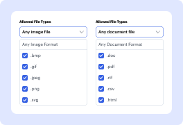 Create an online form with file upload capability online | DocHub