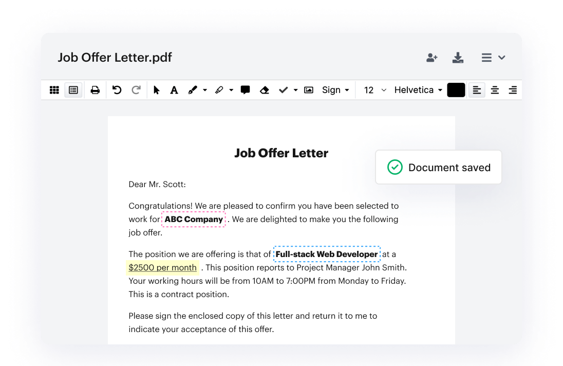 Sign PDF Documents | DocHub