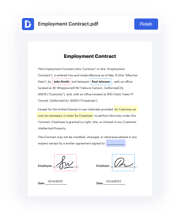 Sign PDF Documents | DocHub