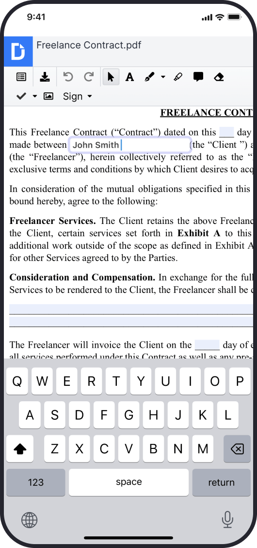 Simplify your tasks with our mobile app | DocHub