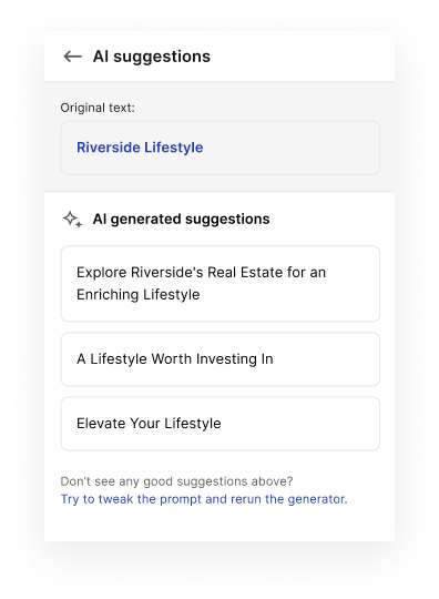 AI-powered one pager creator | Instapage