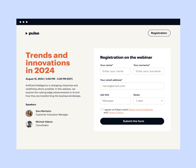 Online Form Builder: Easily Create Custom Forms to Increase Engagement | Instapage