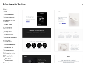 Material design portfolio website template | Instapage
