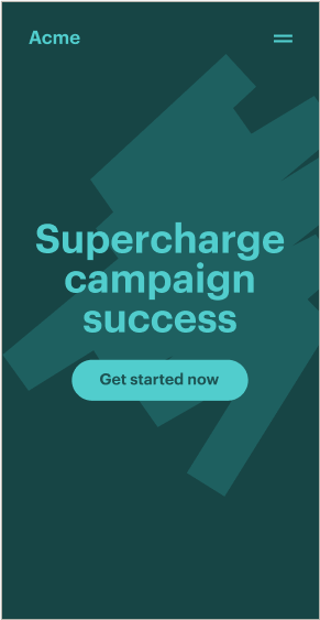 HTML/CSS Optimized Welcome Page Template | Instapage