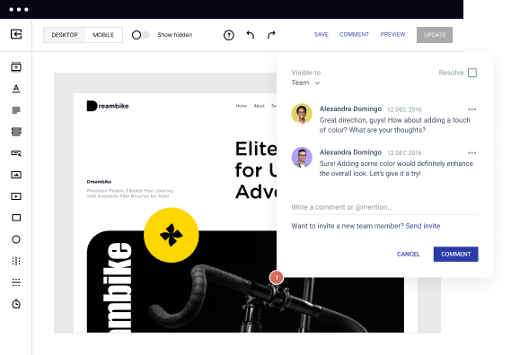 Interactive app page creator | Instapage