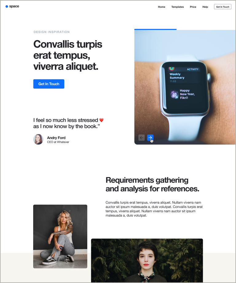 HTML page template for Board members | Instapage